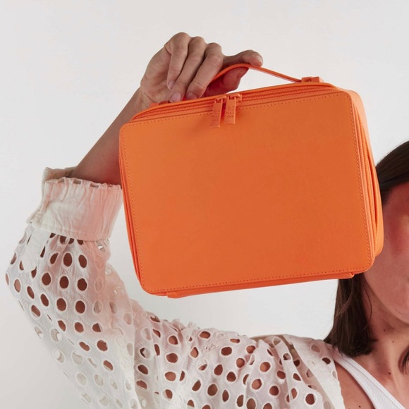 BEIS | Bags | Bis Beis Cosmetic Case Creamsicle Nwt | Poshmark